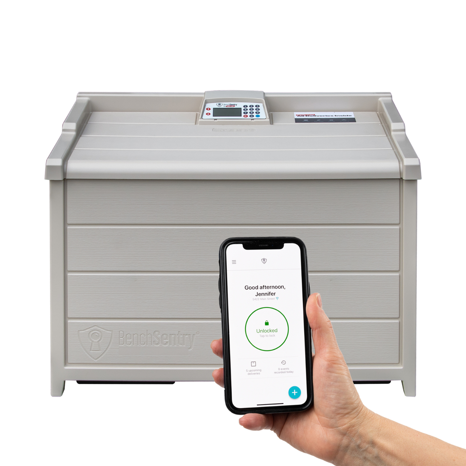 BenchSentry Connect – Smart Package Delivery Lock Box