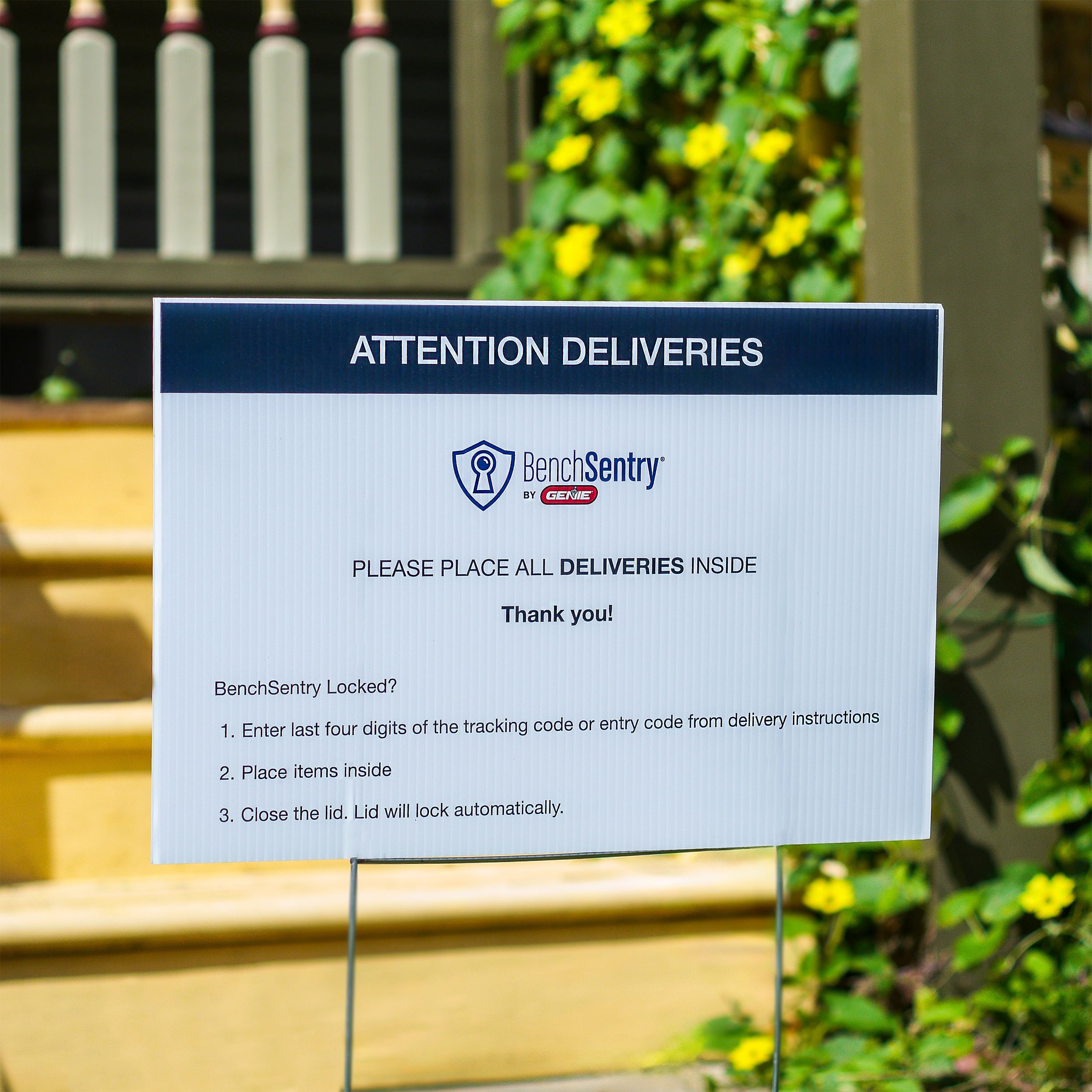 BenchSentry Connect – Smart Package Delivery Lock Box